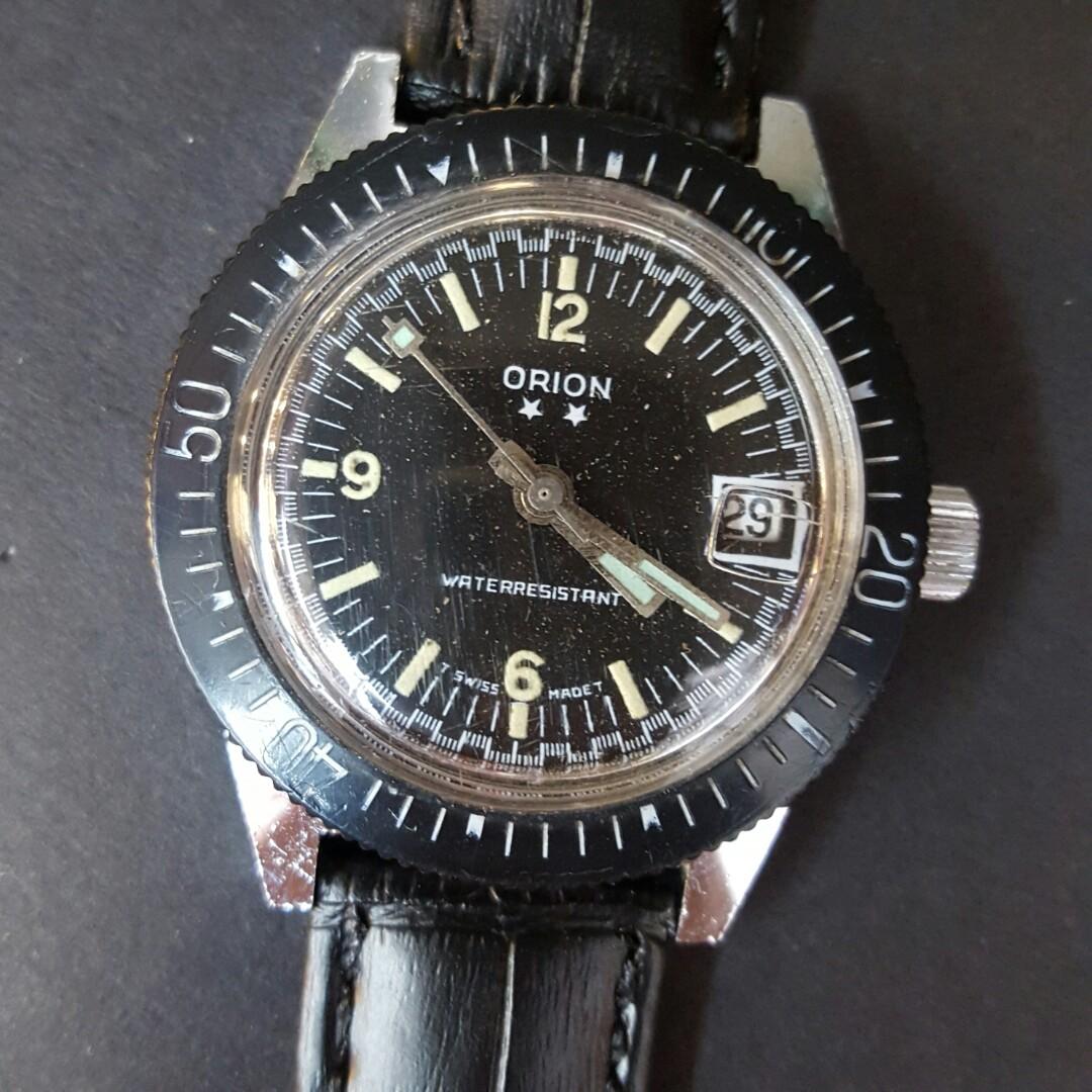 Vintage Orion Diver Watch oubjm-1868, Women's Fashion, Watches ...