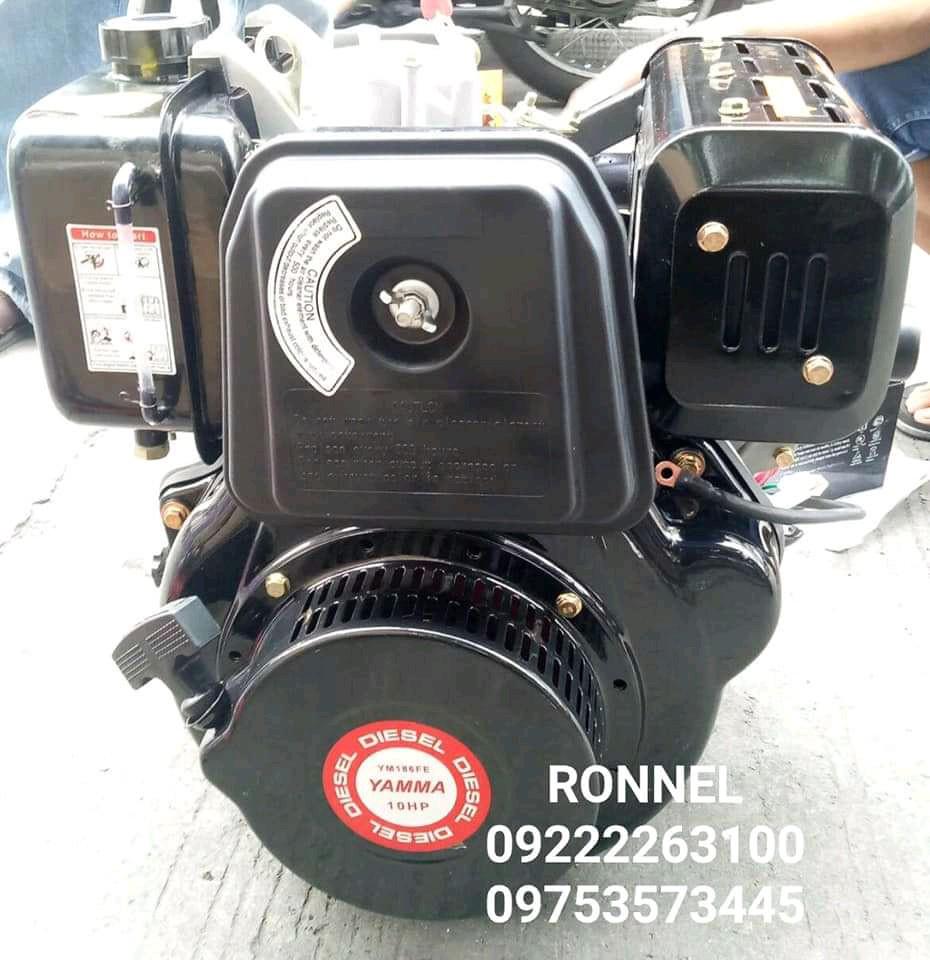 YAMMA 10HP Air Cooled Diesel Engine High Speed Recoil Start Electric ...