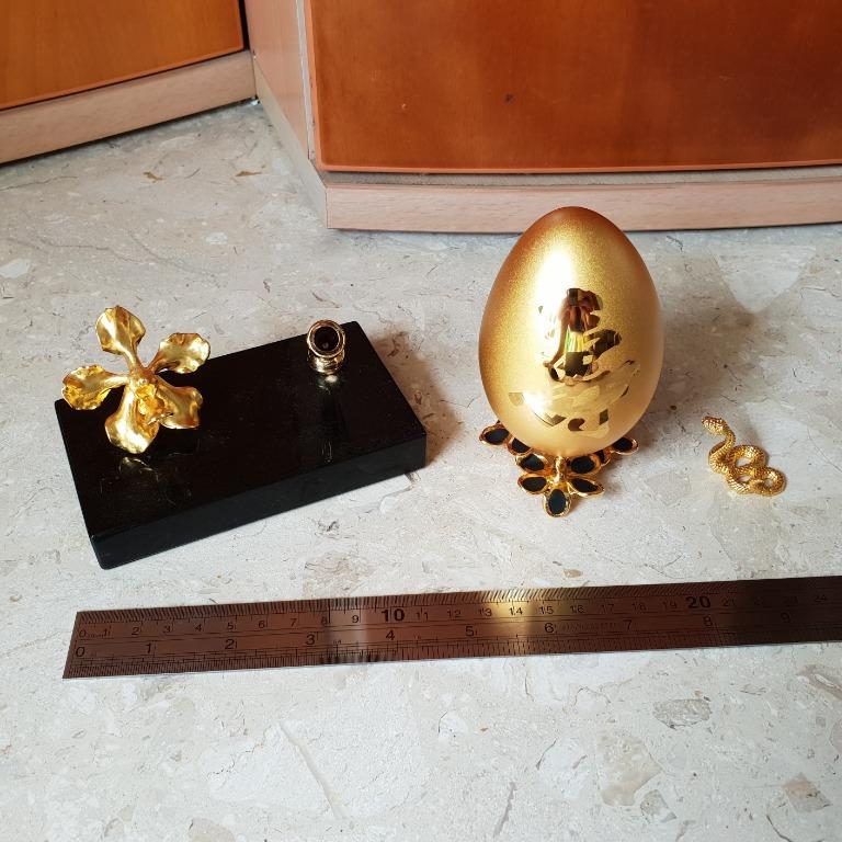 24K Gold-Plated Zodiac Snake Figurine (Brand: RESIS), Everything Else ...