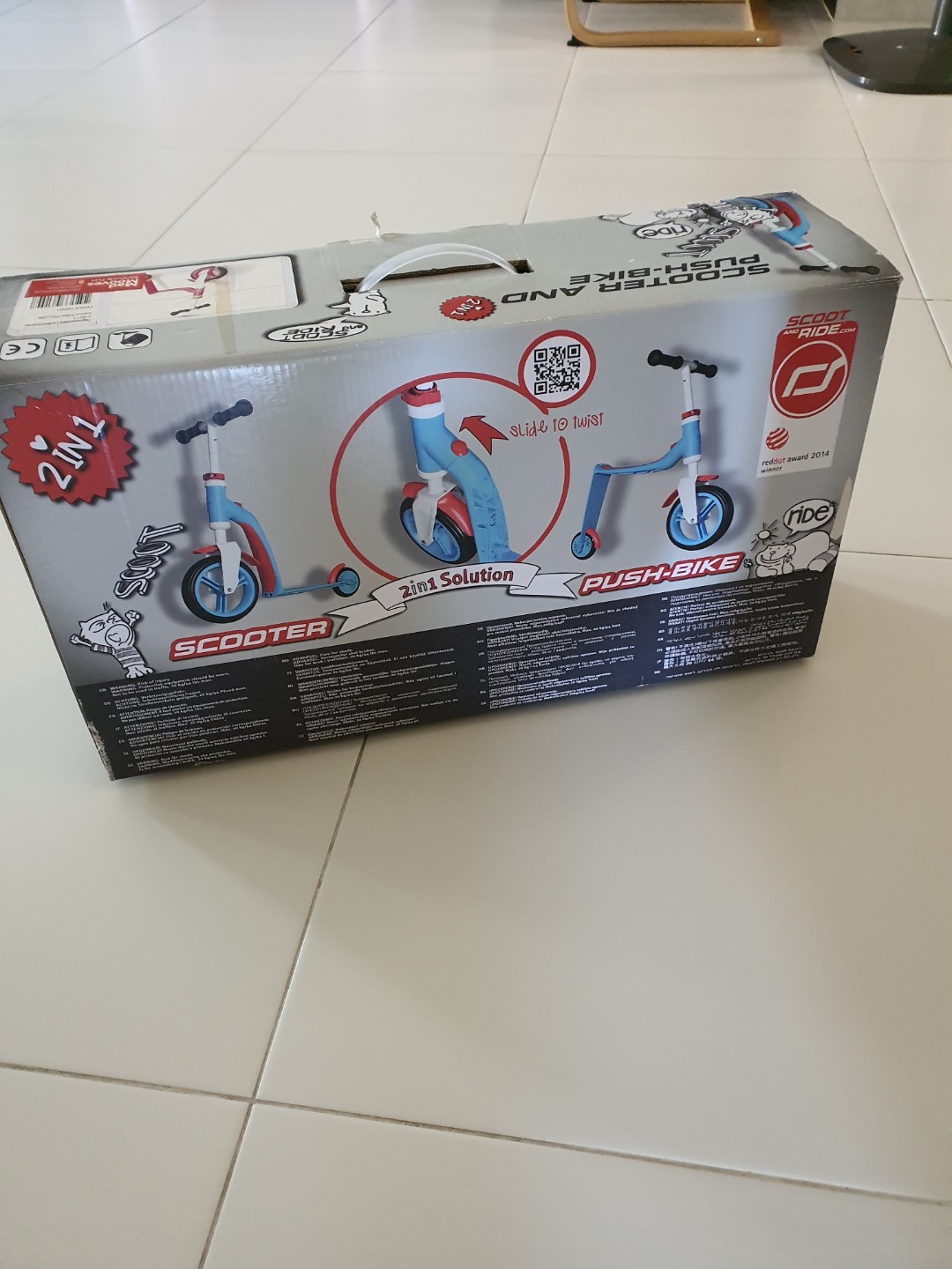 2 in 1 scooter, Babies & Kids, Infant Playtime on Carousell