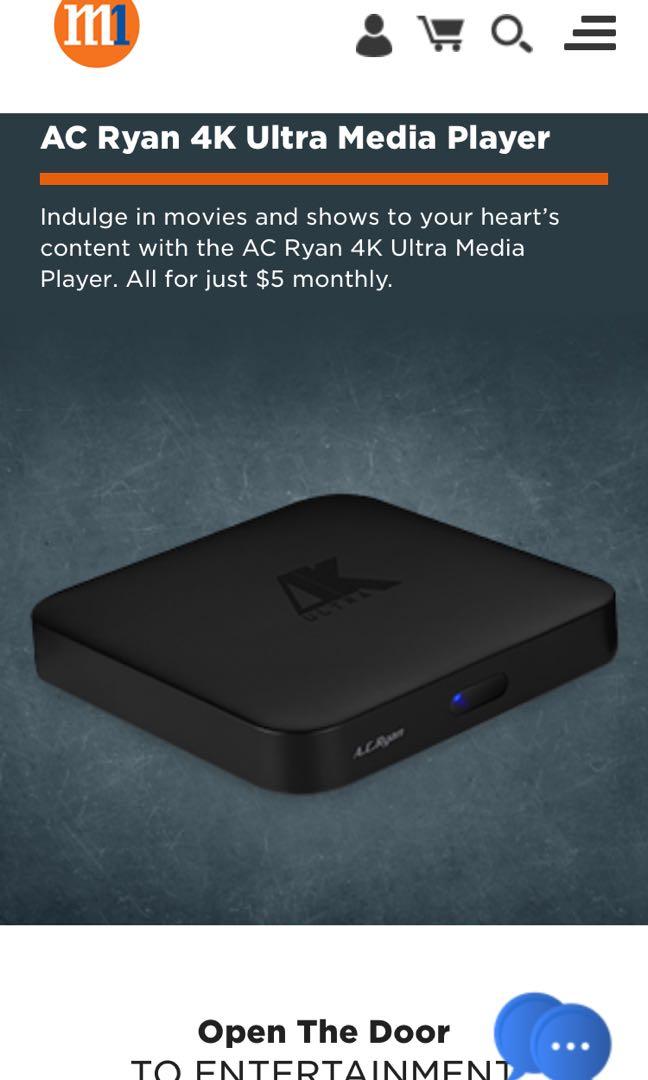 Ac Ryan 4K Ultra Media Player, TV & Home Appliances, TV & Entertainment ...