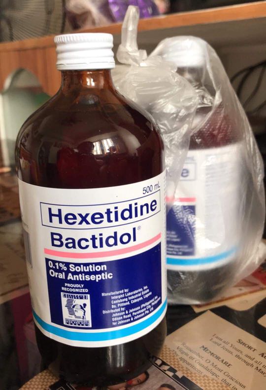 Hexetidine Bactidol 500ml, Health & Nutrition, Health Supplements ...