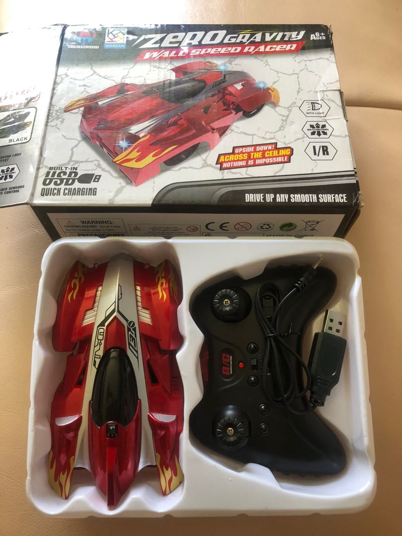 BN red Zero gravity wall speed racer Remote Control Car, Hobbies & Toys ...