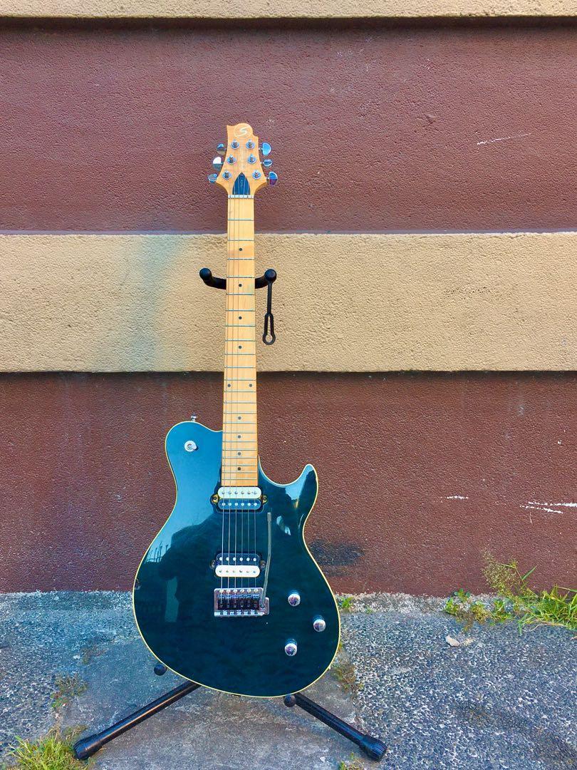 ELECTRIC GUITAR: Samick Greg Bennett Fastback FB1-GBL (EVH WOLFGANG ...