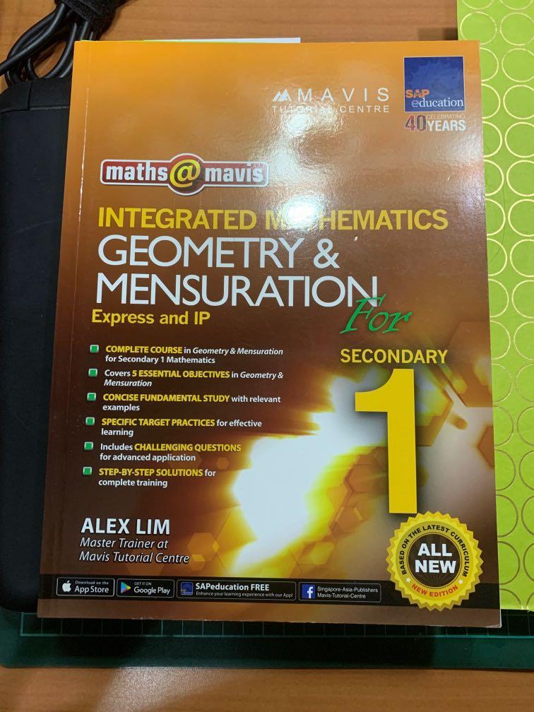 Integrated Maths Geometry & Mensuration, Hobbies & Toys, Books ...