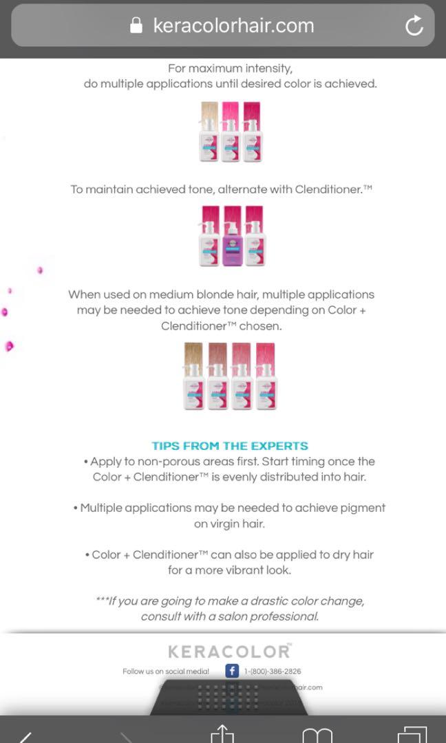 Keracolor temporary hair dye cleansing conditioner, Beauty & Personal ...