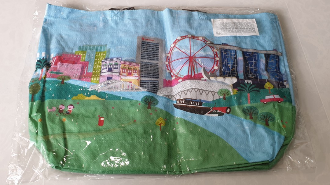 OCBC / ESSO large carrier bag, Everything Else on Carousell