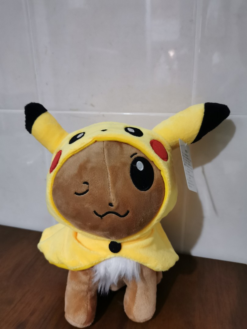 Pikachu Eevee Plush Soft Doll Toy Patung, Hobbies & Toys, Toys & Games ...