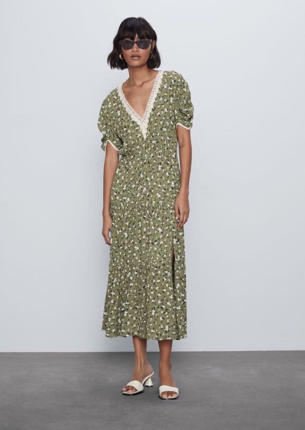 PRE-ORDER ZARA PRINTED DRESS, Women's Fashion, Dresses & Sets, Dresses ...