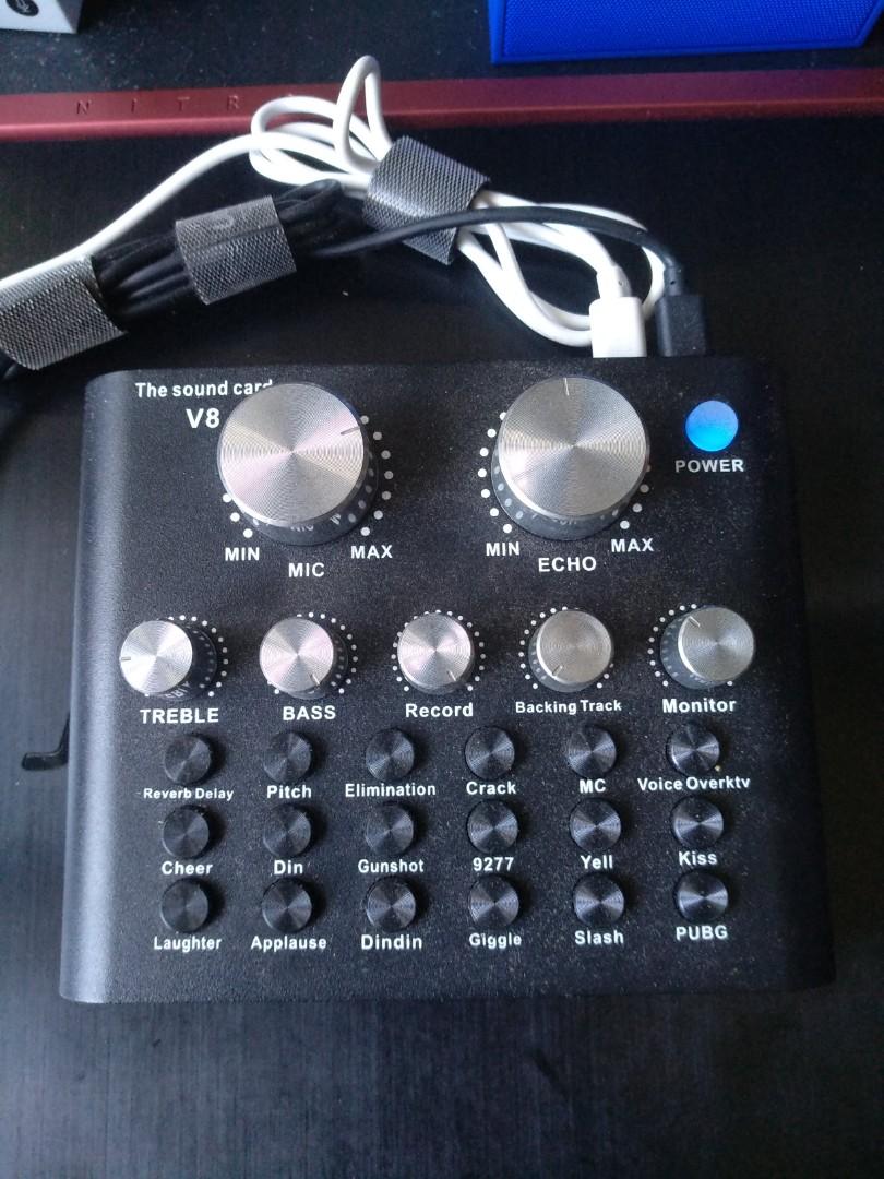 Sound Amplifier (V8 sound card), Audio, Headphones & Headsets on Carousell