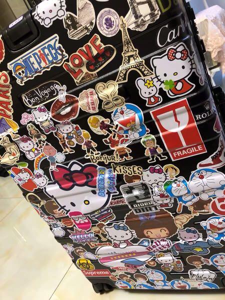 A18 Cartoon Tilt head - Luggage/ notebook/ guitar / laptop stickers ...