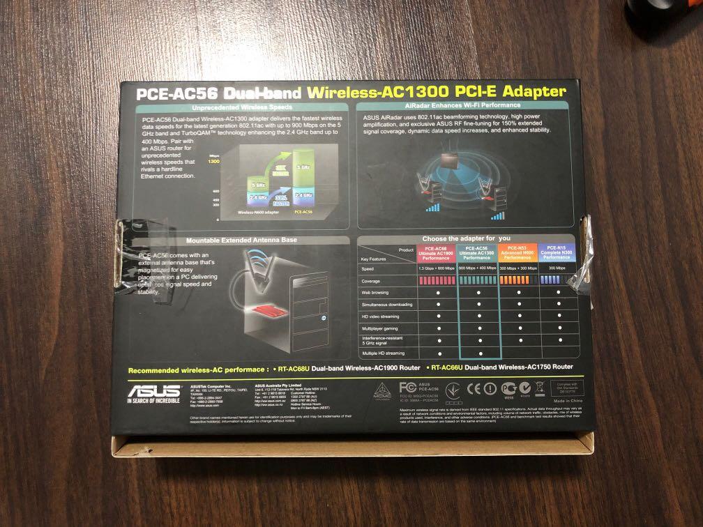 Asus PCE-AC56, Computers & Tech, Parts & Accessories, Networking on ...