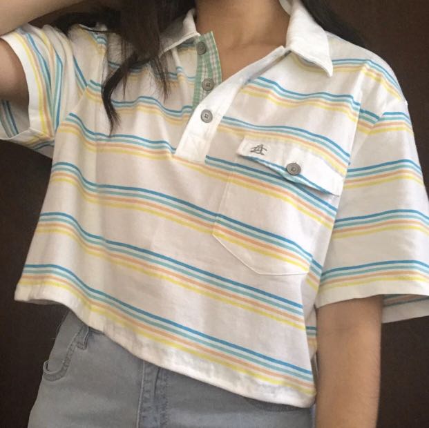 Auth Penguin Reworked Cropped Polo, Women's Fashion, Tops, Others Tops ...
