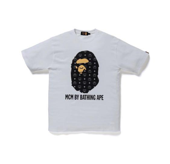 Bape Tee X MCM, Men's Fashion, Tops & Sets, Tshirts & Polo Shirts on ...
