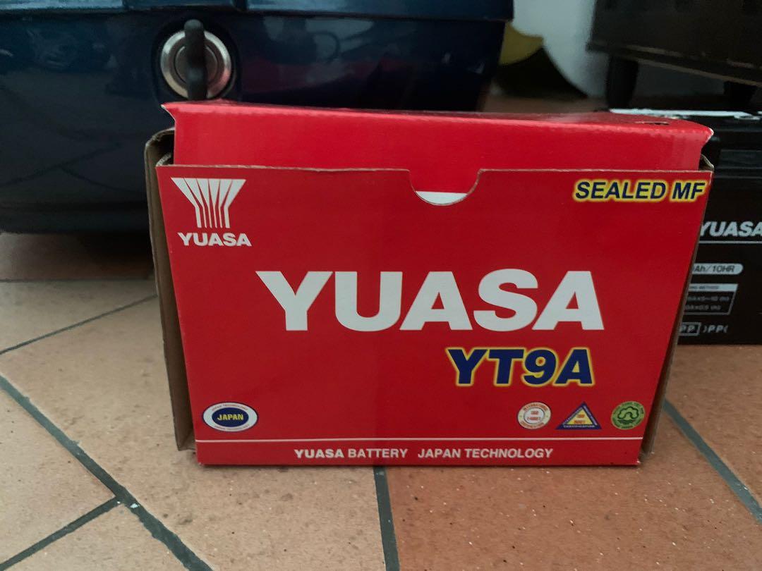 Battery Yuasa YT9A, Motorcycles, Motorcycle Accessories on Carousell