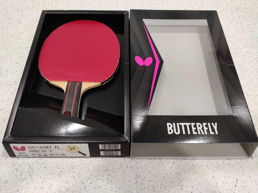 Butterfly Korbel SK7 table tennis ping pong bat, Sports Equipment ...