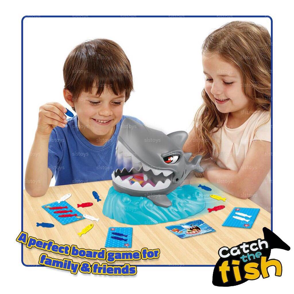 Crazy Shark Catch The Fish Family Fun Board Game [5+ ages], Hobbies ...