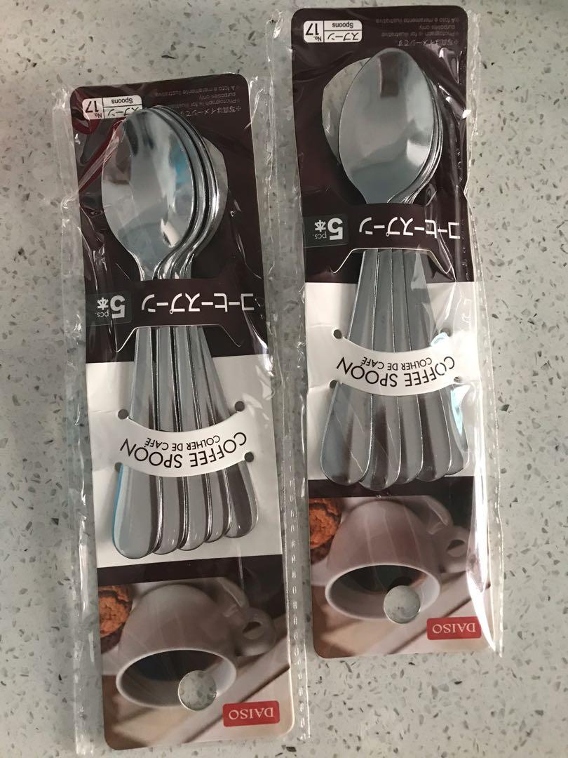 Daiso tea spoons, Furniture & Home Living, Kitchenware & Tableware ...