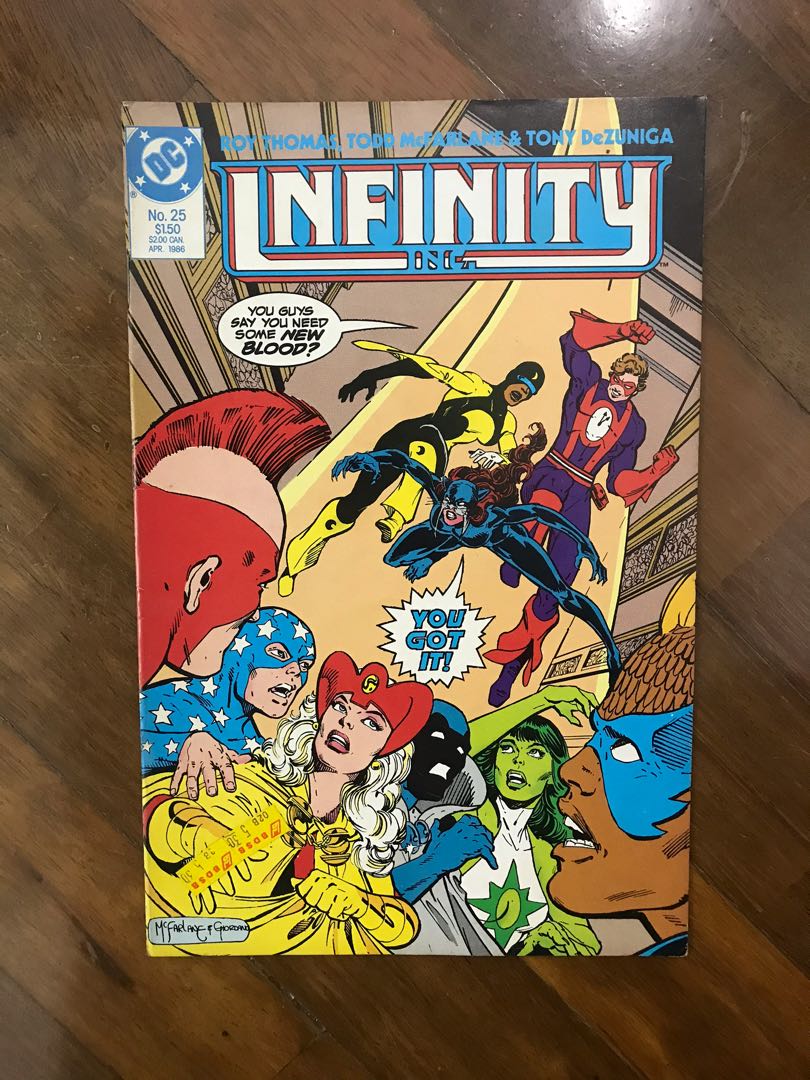 DC Infinity Inc: vintage comic no 26, Apr 1986, Hobbies & Toys, Books ...