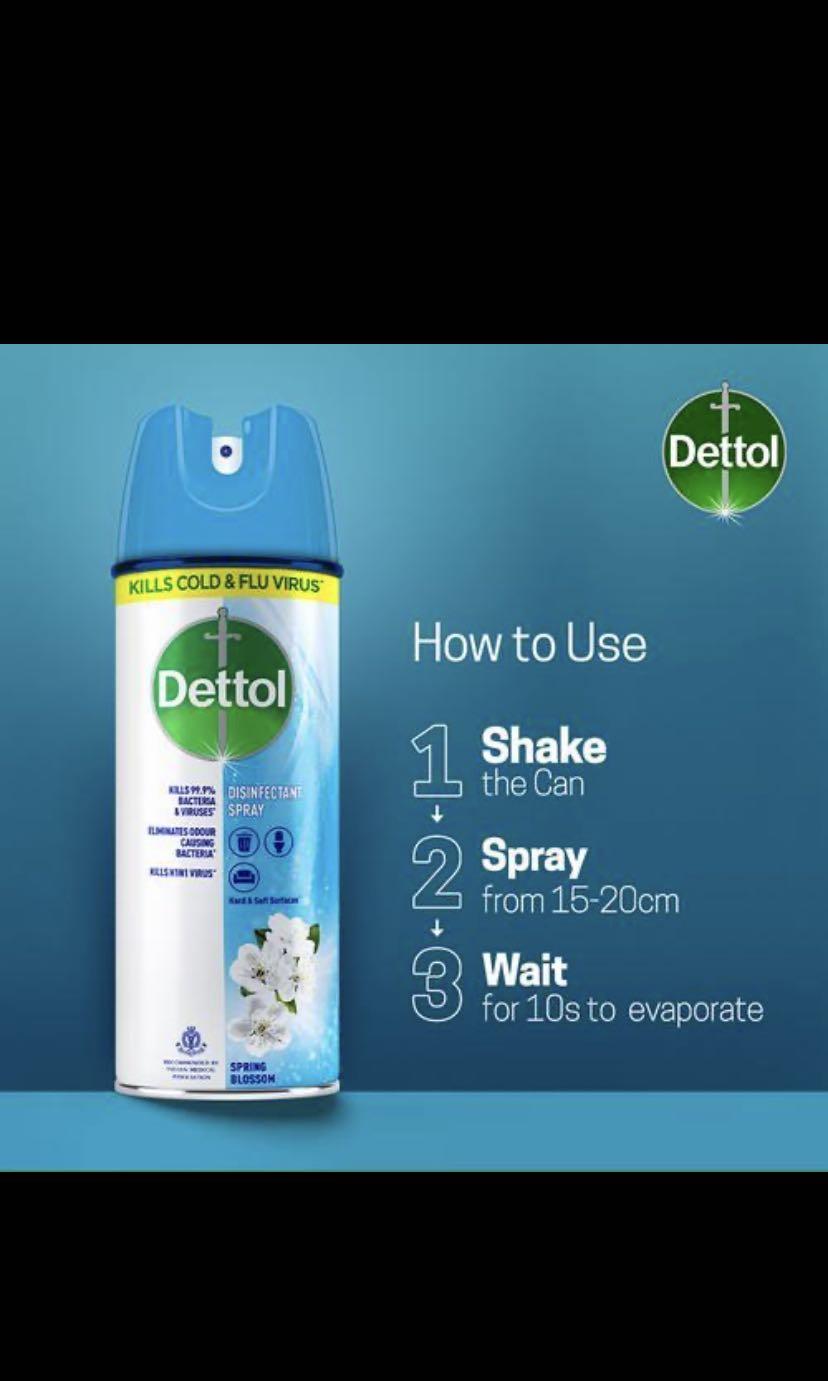 Dettol disinfectant spray, Everything Else on Carousell