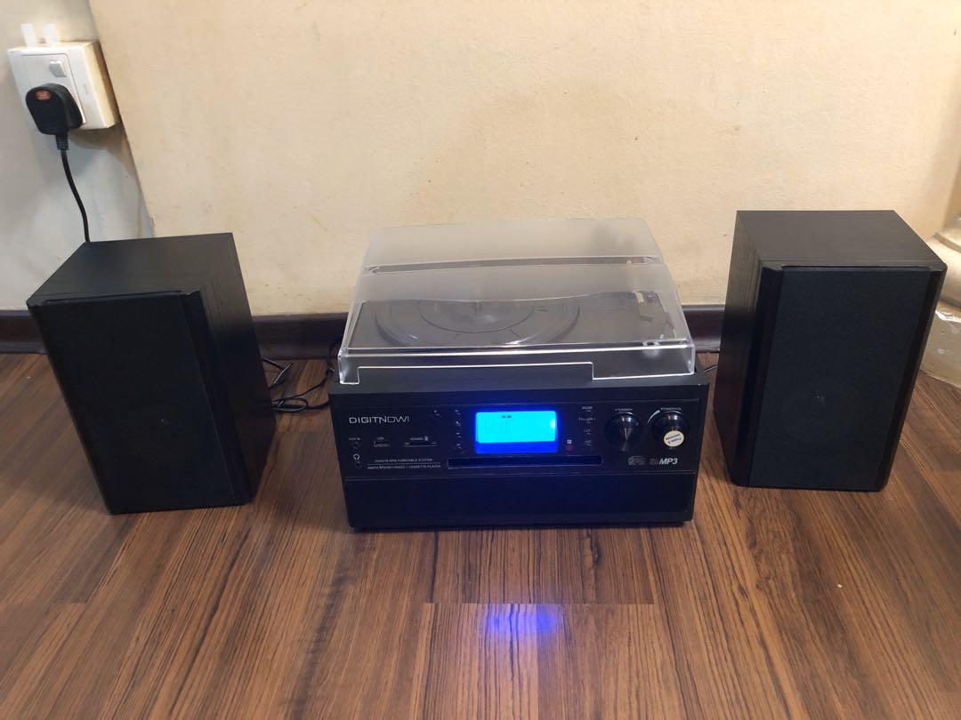 DIGITNOW! Bluetooth Viny Record Player, Turntable for CD, Cassette, AM ... DIGITNOW! Bluetooth Viny Record Player, Turntable for CD, Cassette, AM ...