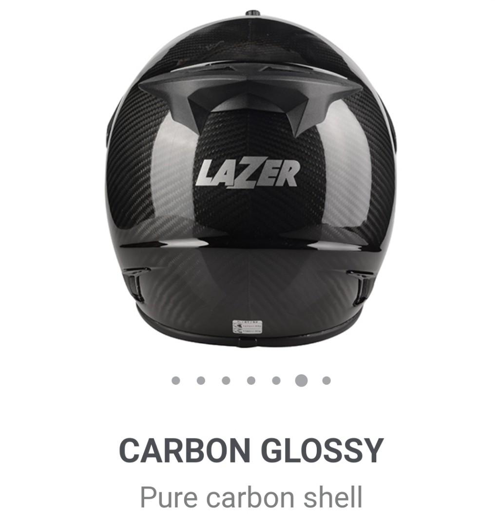 Full carbon helmet - lazer, Motorcycles, Motorcycle Apparel on Carousell