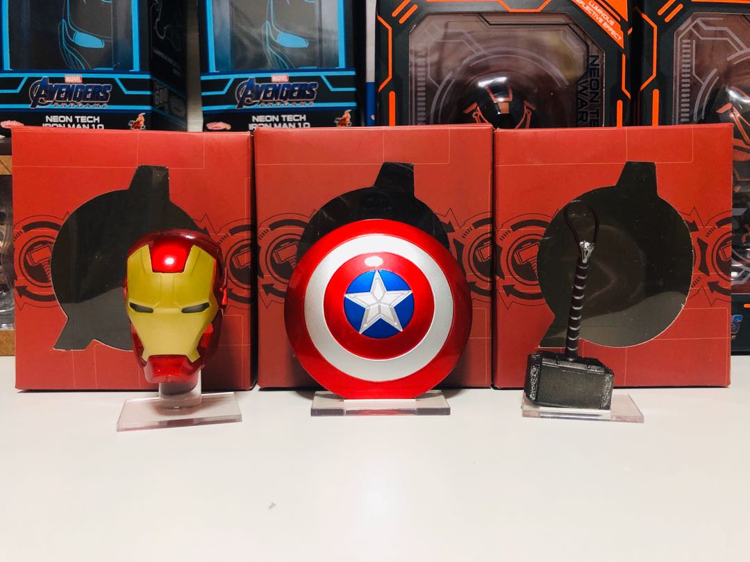 (IN STOCK) MARVEL AVENGERS 1/12 CAPTAIN AMERICA SHIELD IRON MAN HELMET ...