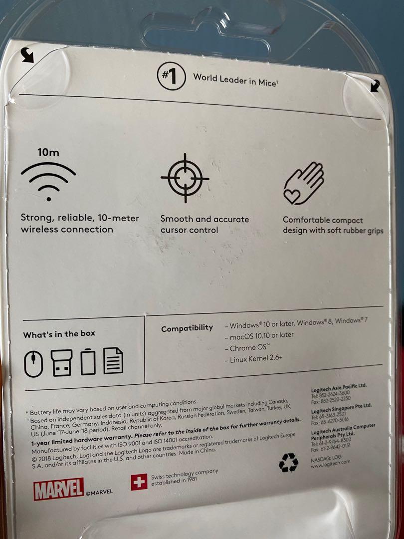 Logitech Wireless Mouse M238- Marvel Avengers Iron Man, Computers ...