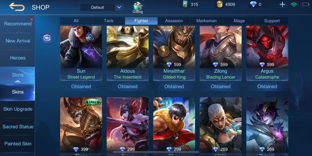 Mobile Legend Account, Video Gaming, Gaming Accessories, Game Gift ...