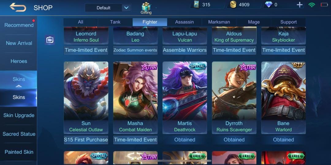 Mobile Legend Account, Video Gaming, Gaming Accessories, Game Gift ...