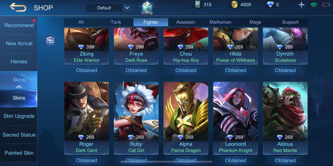 Mobile Legend Account, Video Gaming, Gaming Accessories, Game Gift ...