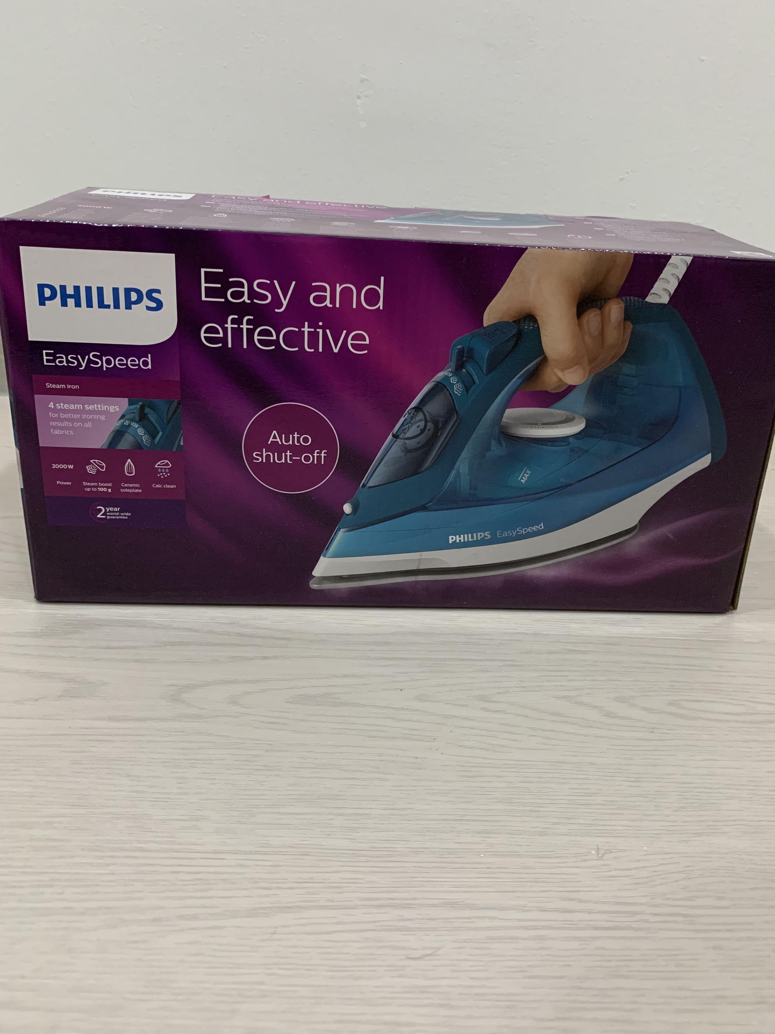 PHILIPS EASY SPEED Steam Iron, TV & Home Appliances, Irons & Steamers ...