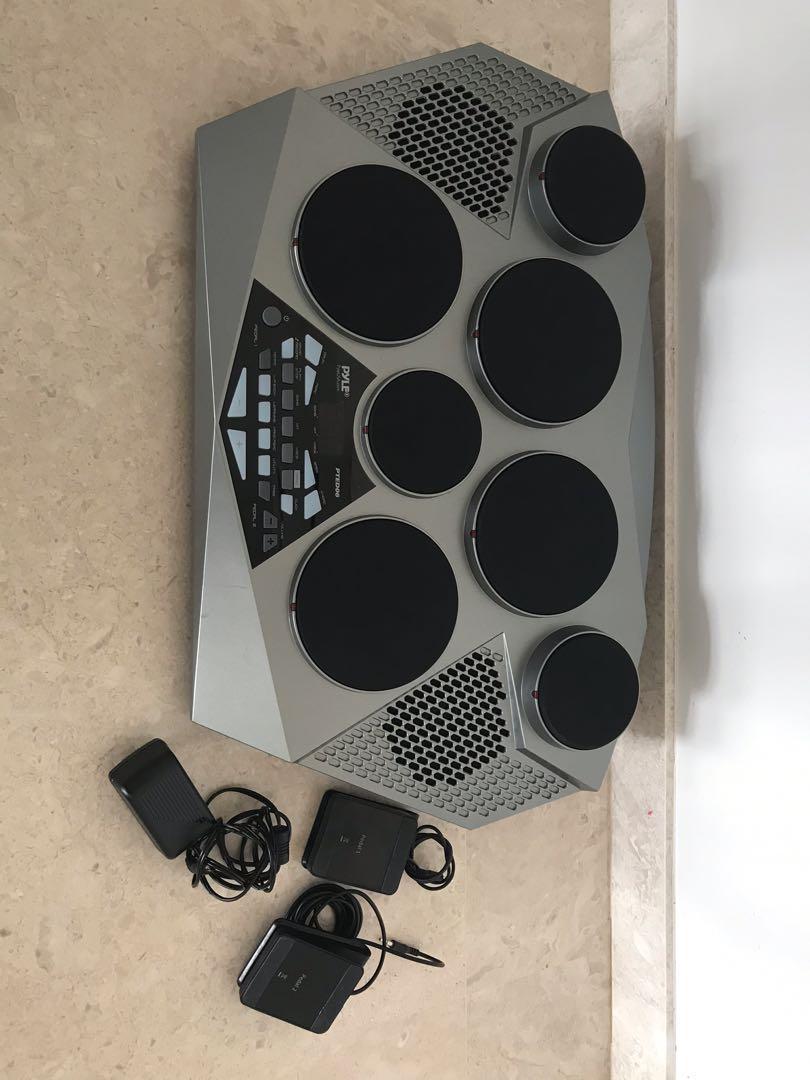 Pyle Tabletop drum machine PTED06 (less than a year), Hobbies & Toys ...