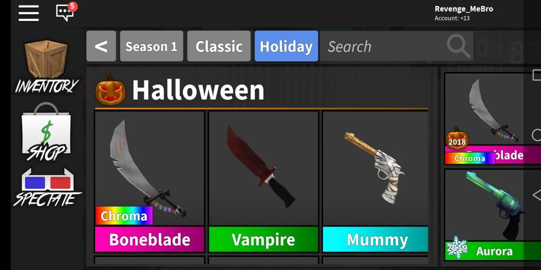 Roblox mm2 chroma bone blade and heart pet, Hobbies & Toys, Toys ...