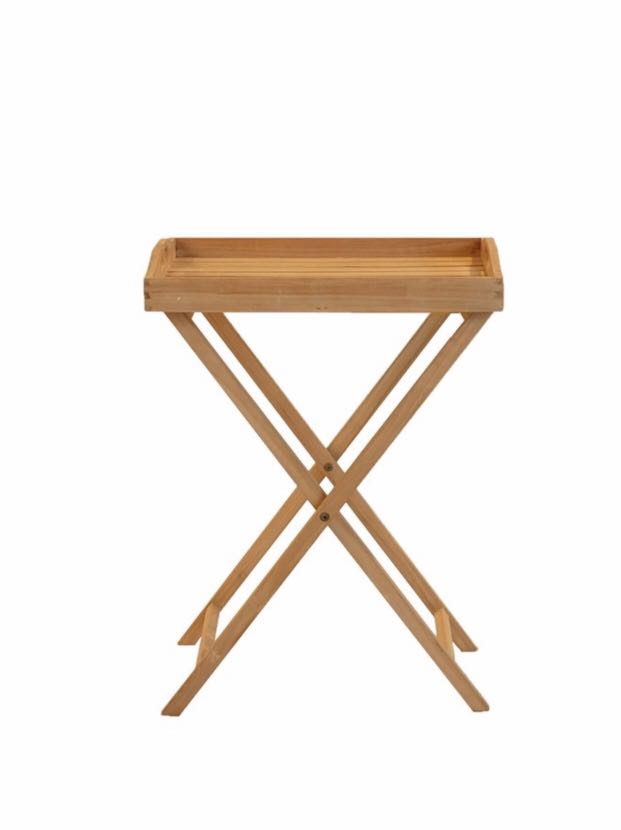 Scanteak tray with leg / butler tray, Furniture & Home Living ...