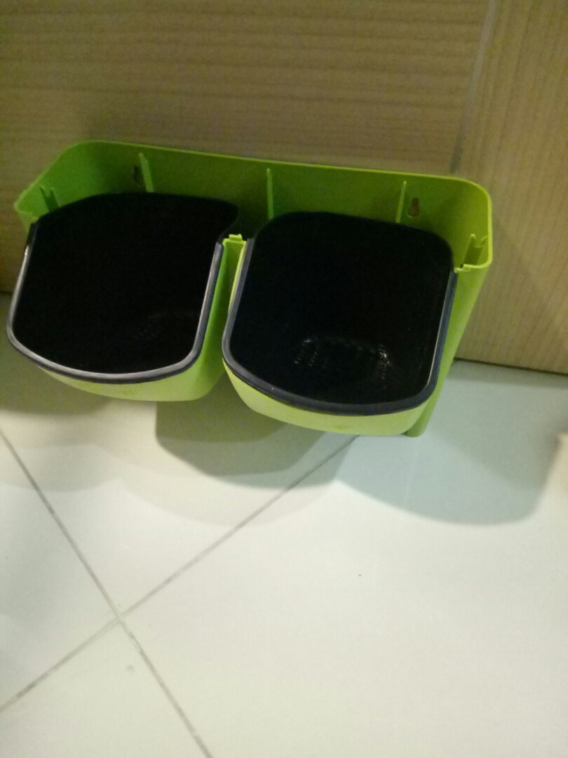 Stackable 2 plant pot pockets vertical hanging pots, Gardening, Pots ...