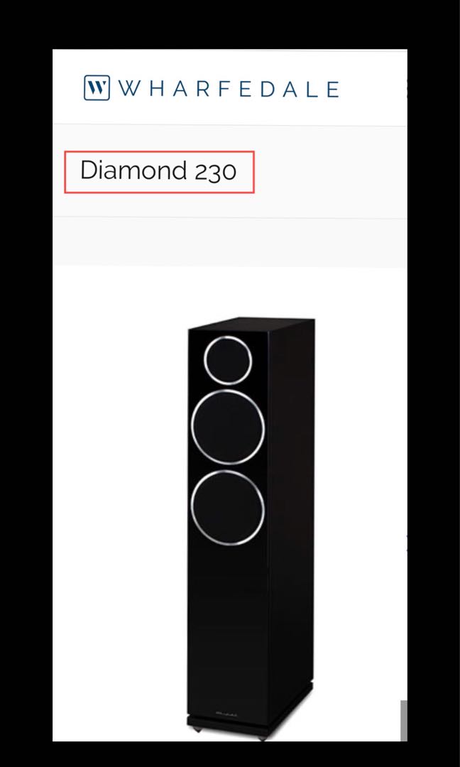 Wharfedale Diamond 230, Audio, Soundbars, Speakers & Amplifiers on ...