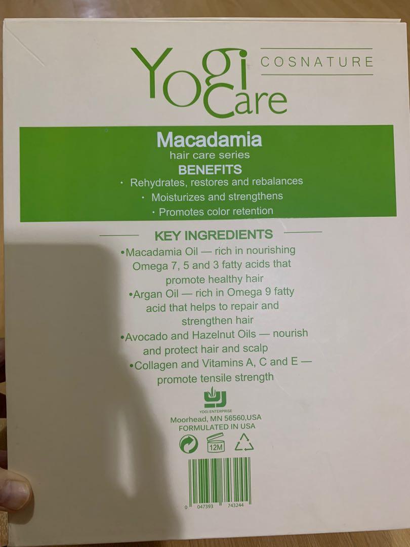 Yogi Care Macadamia Hair Care series, Beauty & Personal Care, Men's ...