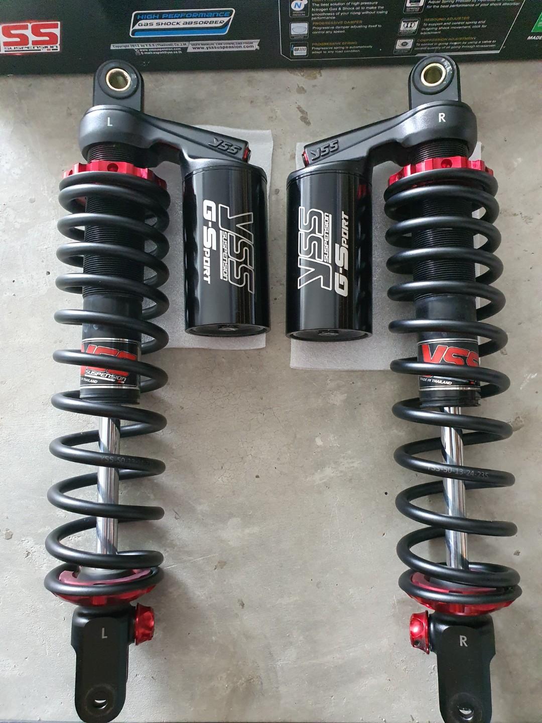 YSS G-SPORT BLACK SERIES 350MM YAMAHA XMAX 300, Motorcycles, Motorcycle ...