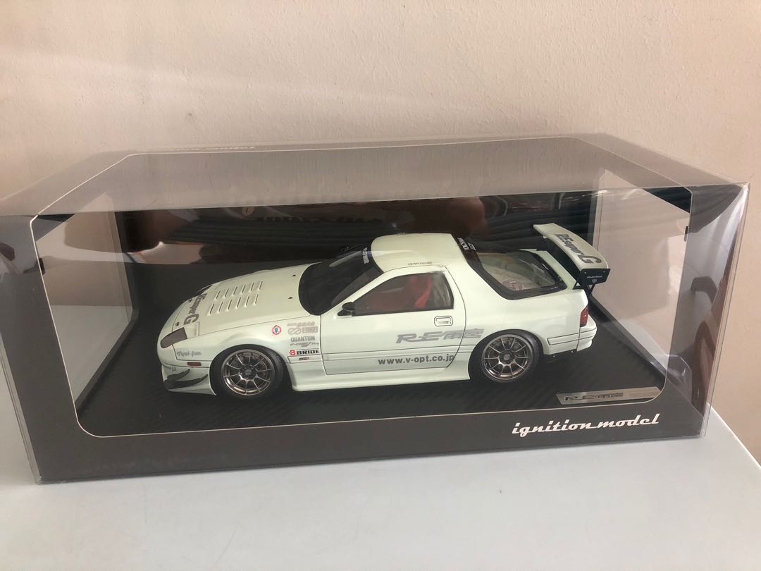 1/18 Ignition Model Mazda RX-7 (FC3S) RE Amemiya White, Hobbies & Toys, Toys & Games on Carousell