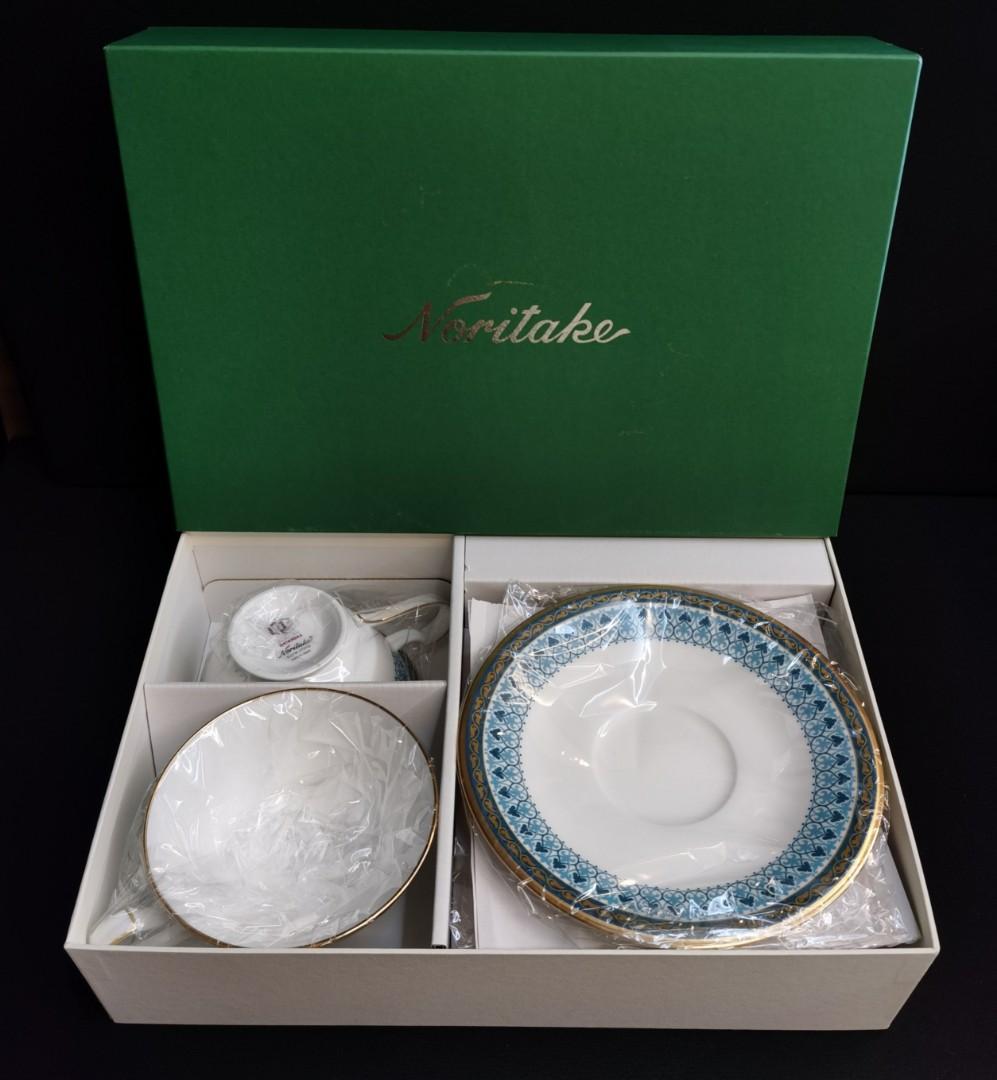 NORITAKE - 2 Sets Made in Japan High Quality Bone China Teacup And Saucer in Original Gift Box ...