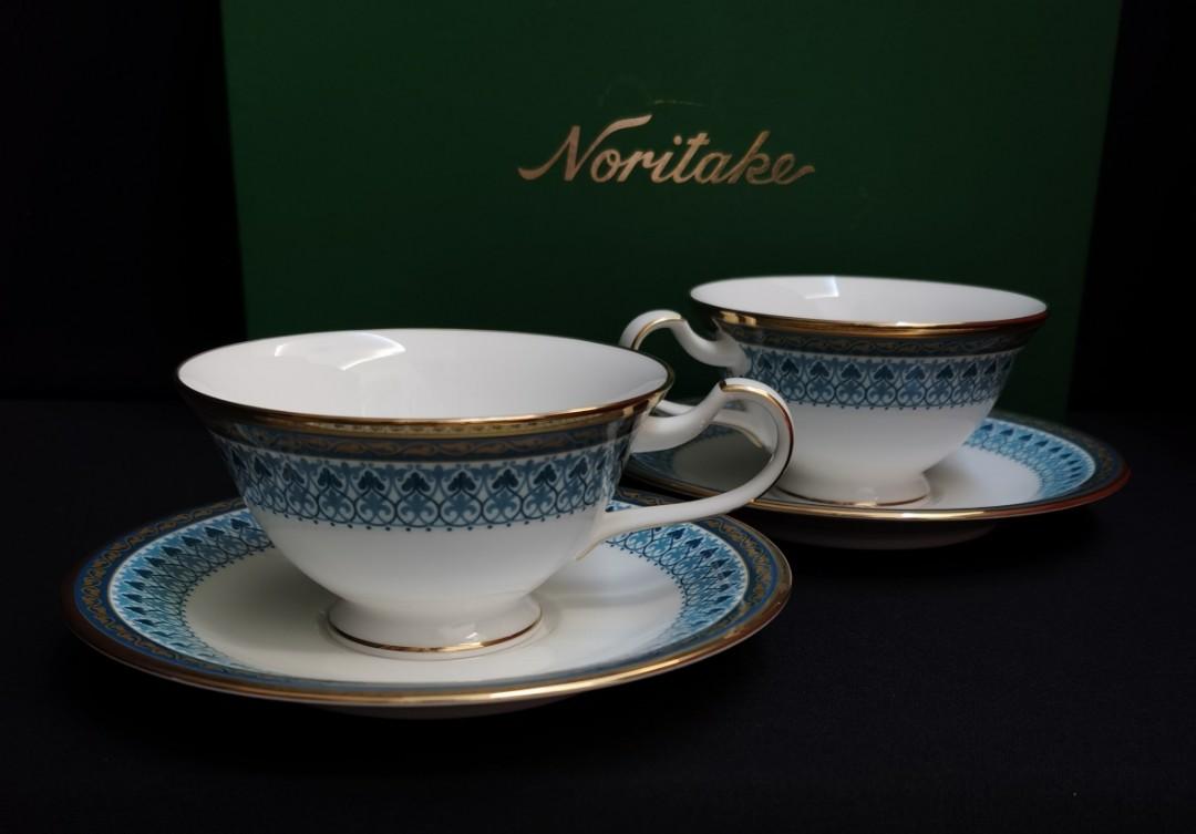 NORITAKE - 2 Sets Made in Japan High Quality Bone China Teacup And Saucer in Original Gift Box ...