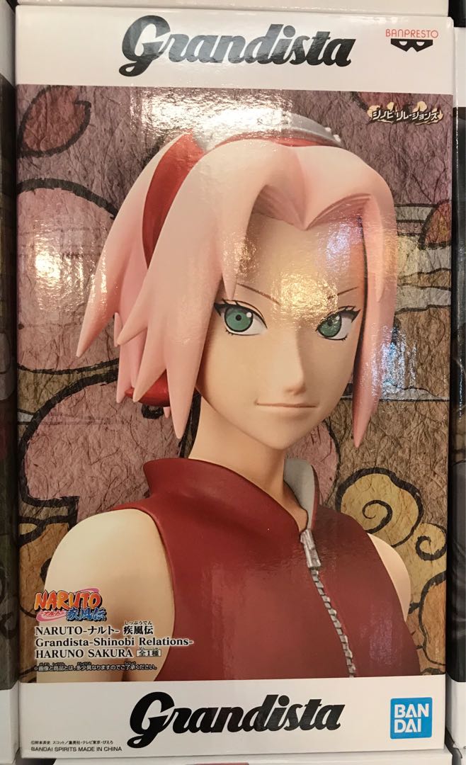 Bandai Banpresto Grandista Naruto Shippuden Shinobi Relations Haruno Sakura, Hobbies & Toys ...