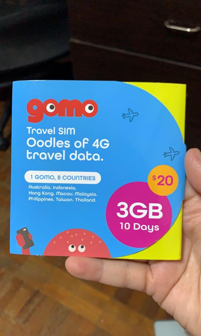 Gomo SIM card 3gb 8 countries., Mobile Phones & Gadgets, Tablets ...
