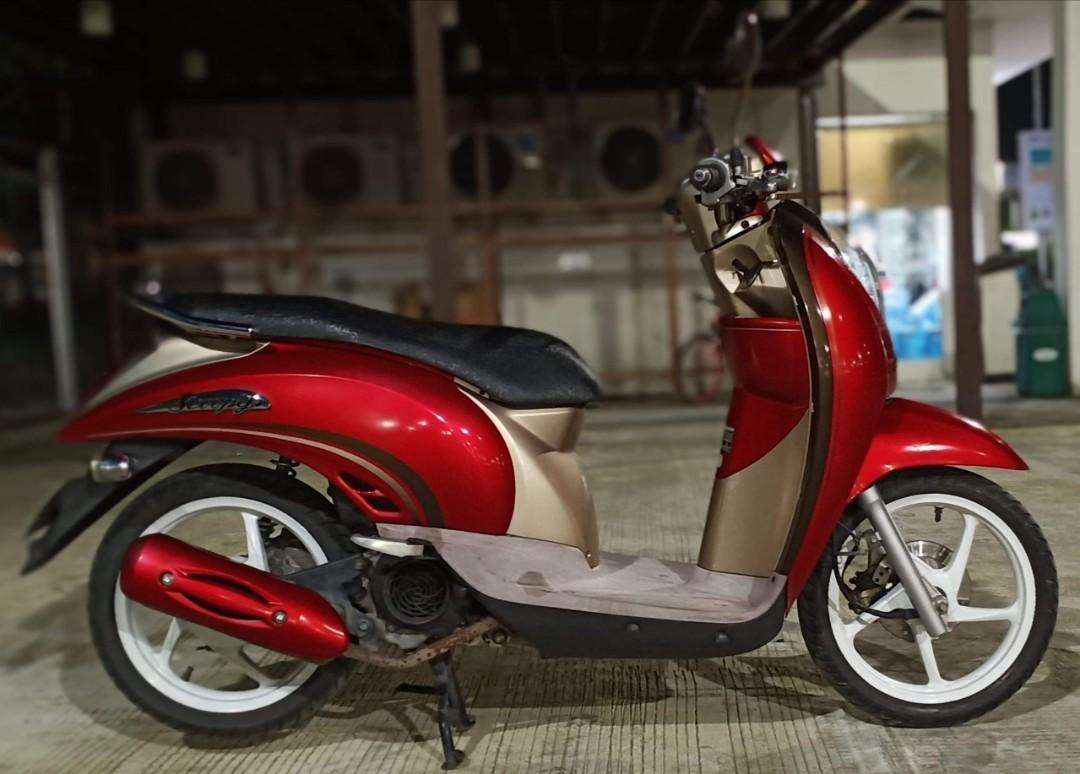 Honda Scoopy Red, Motorbikes, Motorbikes for Sale on Carousell