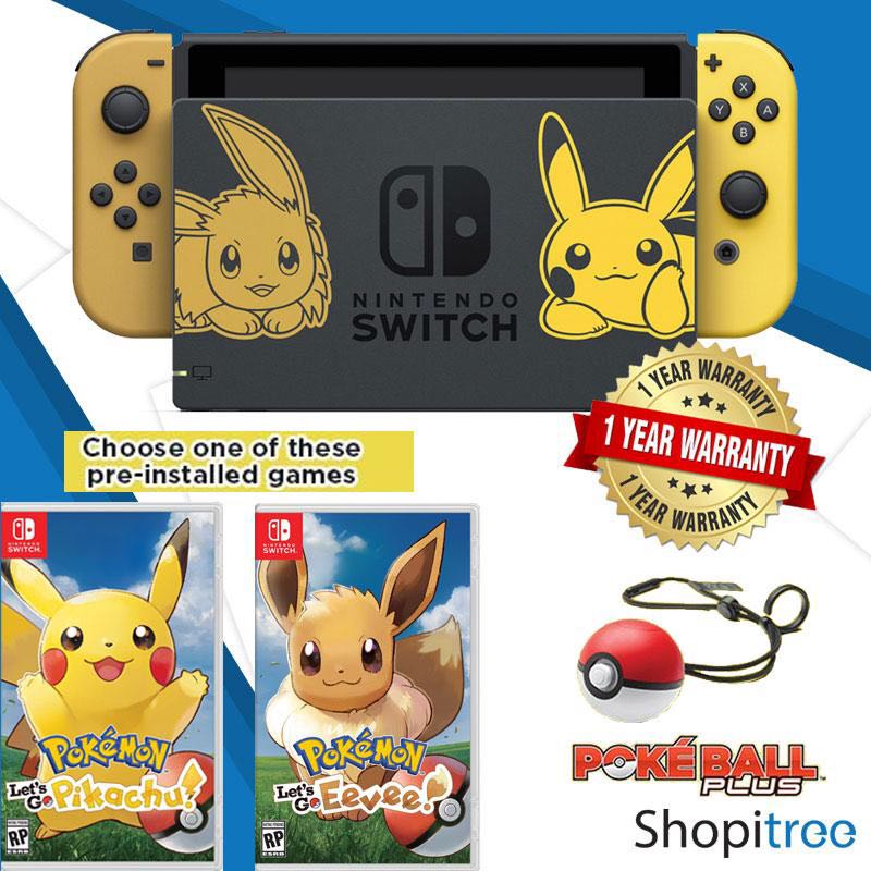 Nintendo Switch Lets go Eevee & pokeball (mew included), Hobbies & Toys ...