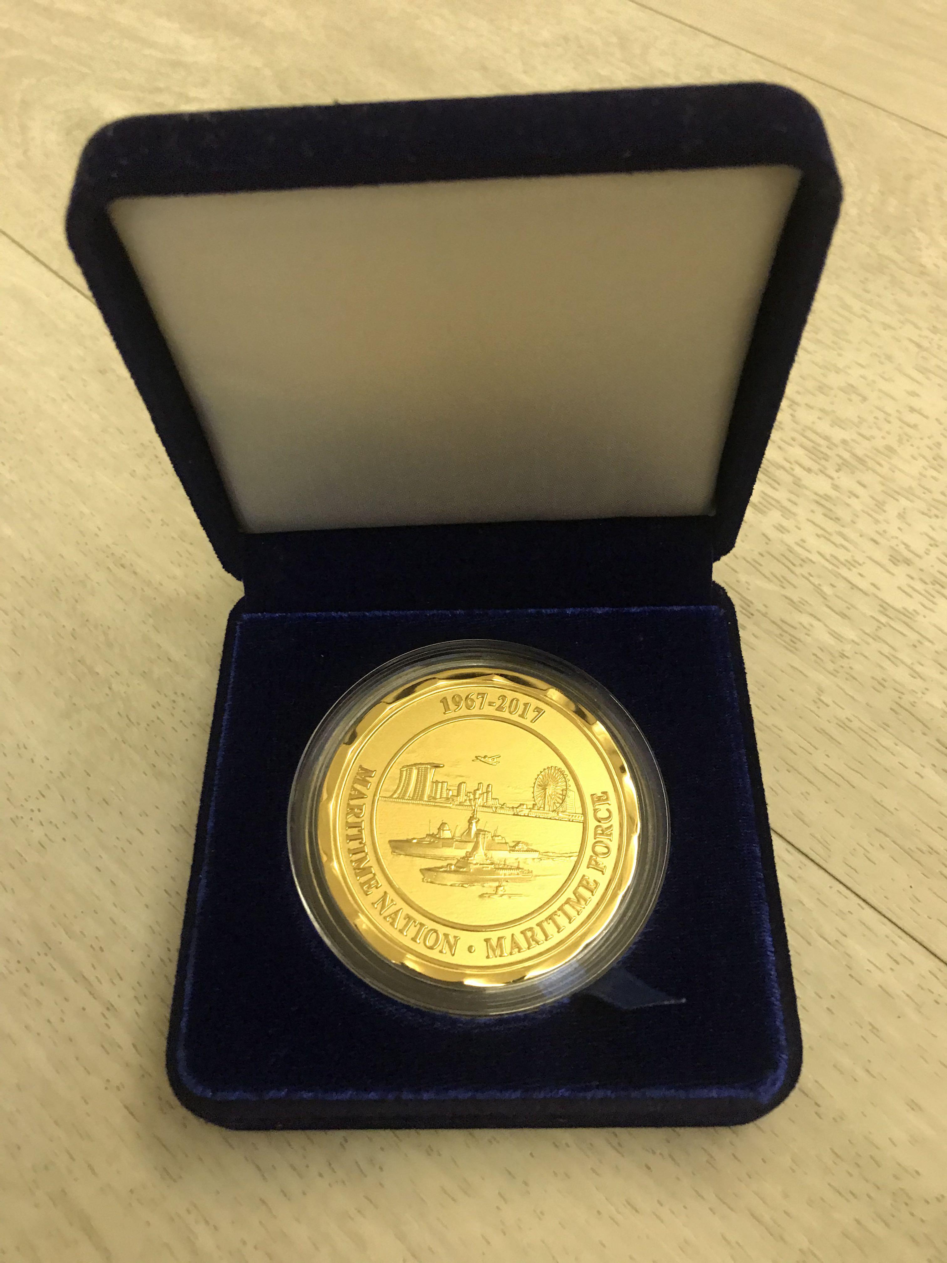 Limited Edition RSN Singapore Navy Commemorative Gold Coin Golden ... Limited Edition RSN Singapore Navy Commemorative Gold Coin Golden ...