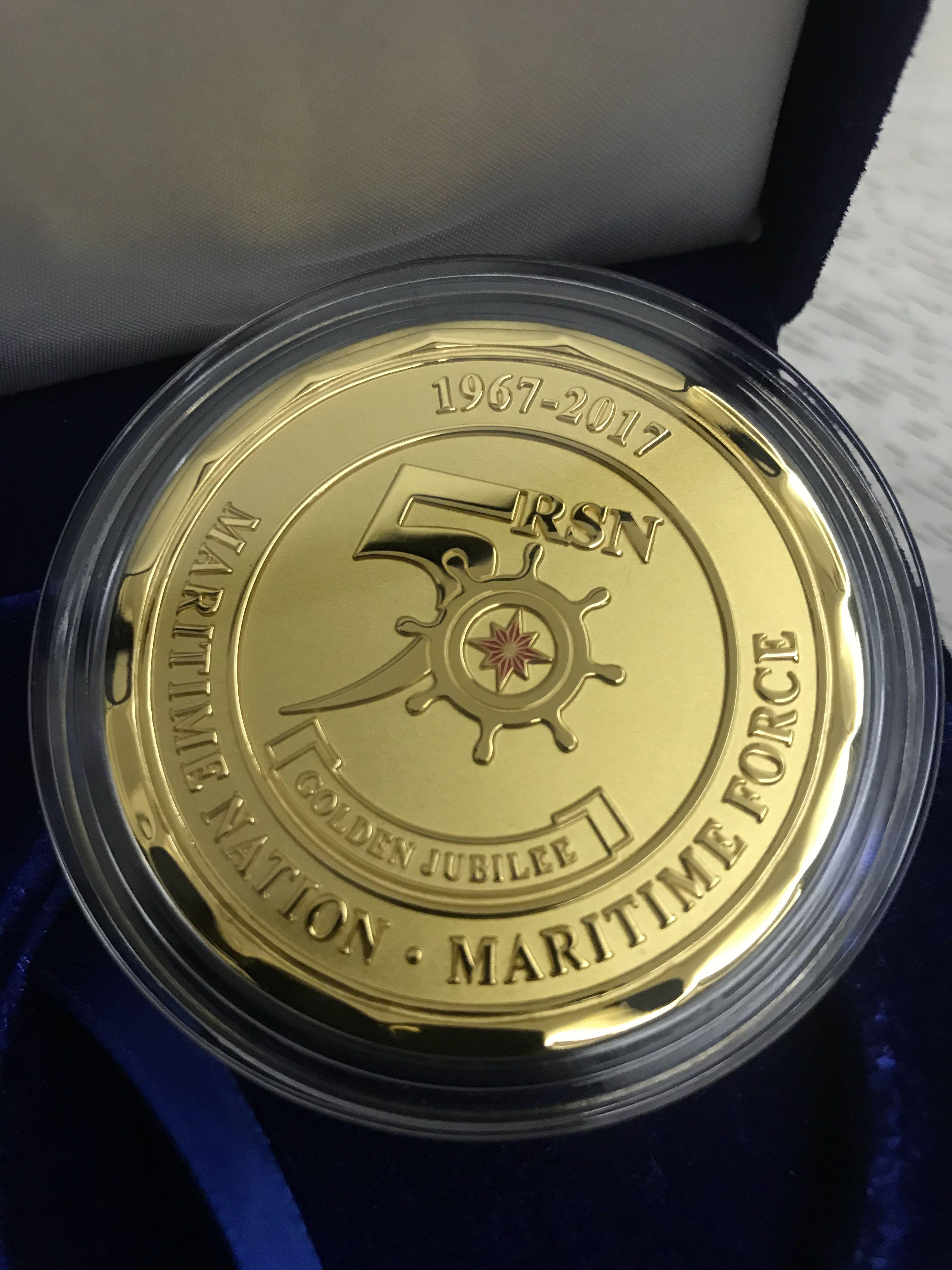 Limited Edition RSN Singapore Navy Commemorative Gold Coin Golden ... Limited Edition RSN Singapore Navy Commemorative Gold Coin Golden ...
