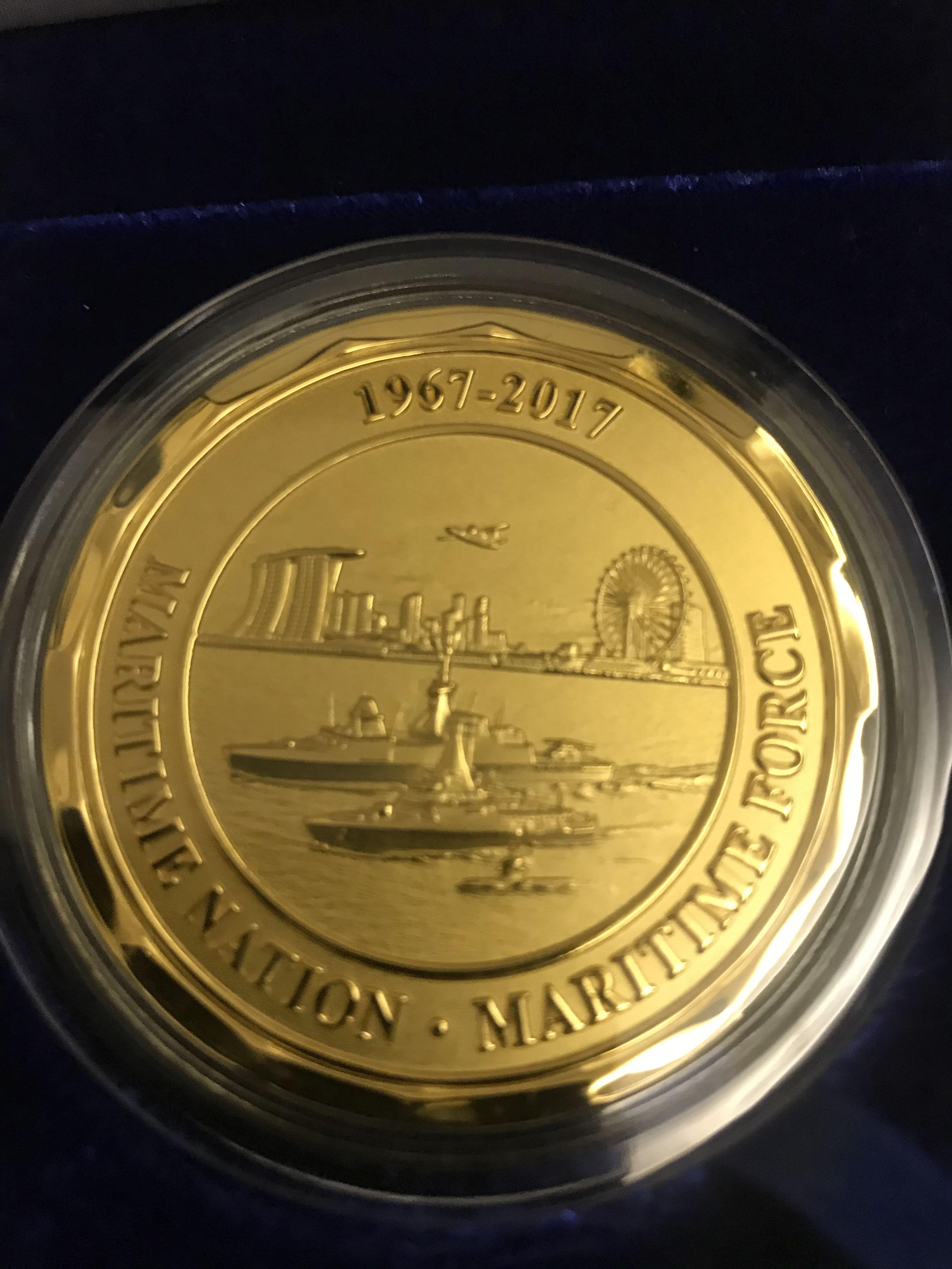 Limited Edition RSN Singapore Navy Commemorative Gold Coin Golden ... Limited Edition RSN Singapore Navy Commemorative Gold Coin Golden ...