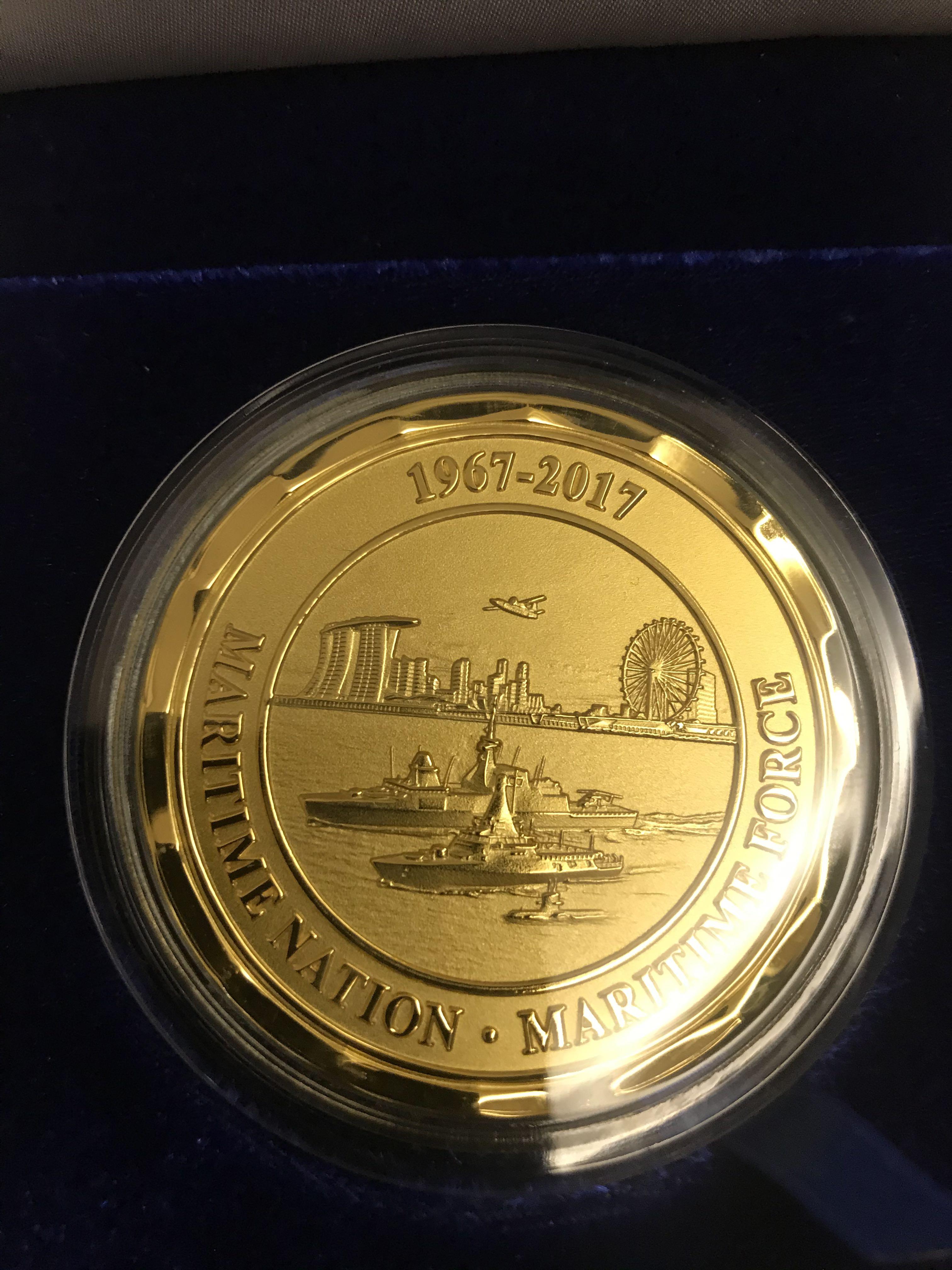 Limited Edition RSN Singapore Navy Commemorative Gold Coin Golden ... Limited Edition RSN Singapore Navy Commemorative Gold Coin Golden ...